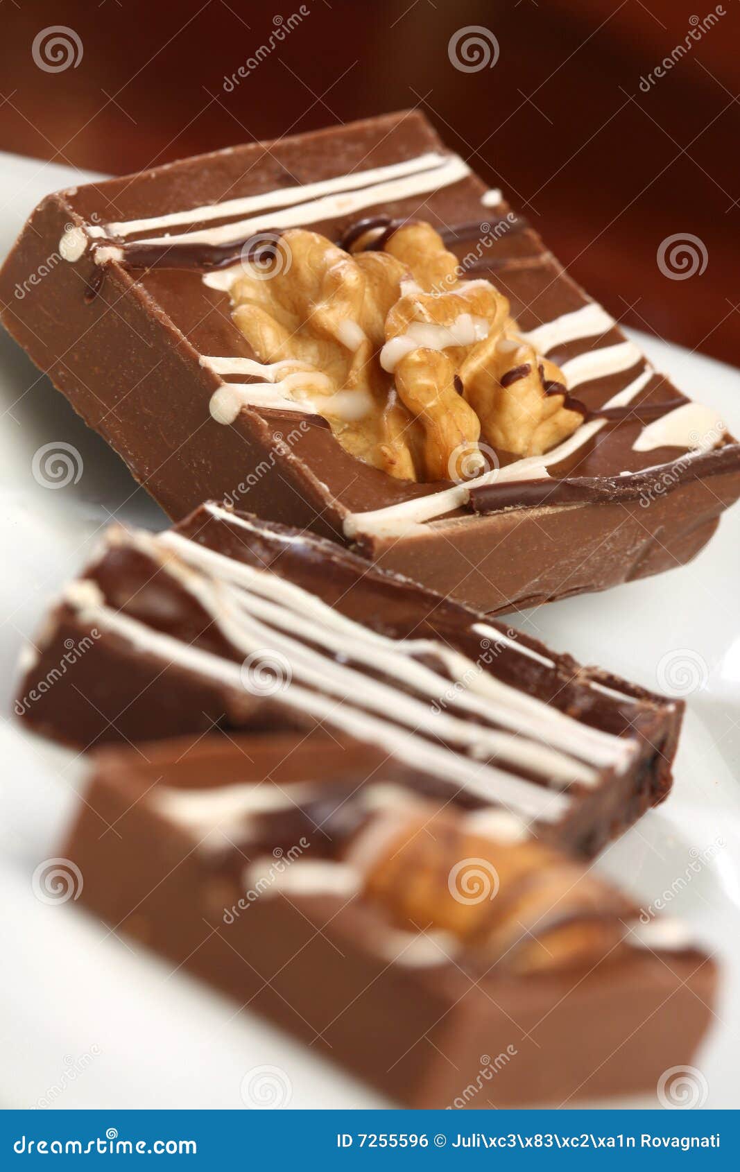 Sweet chocolate candies stock photo. Image of focus, coconut - 7255596