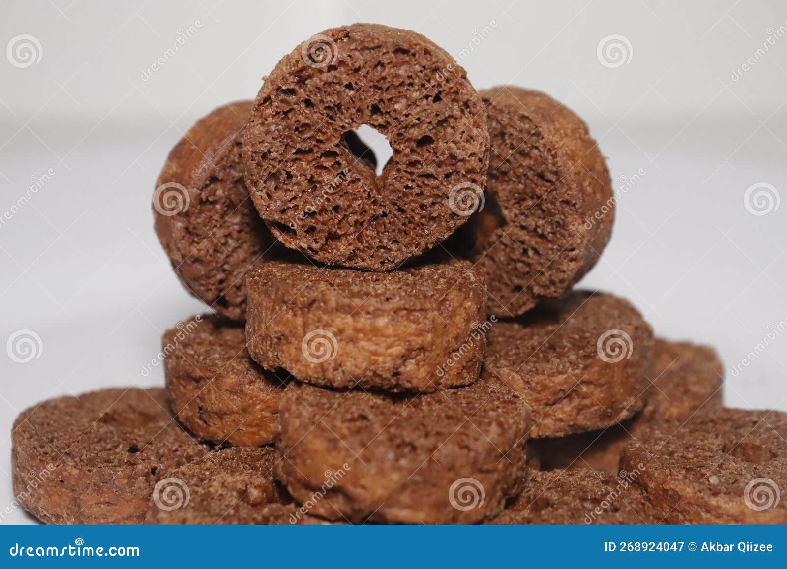 Sweet Chocolate-flavored Snack in the Shape of a Circle Stock Image ...