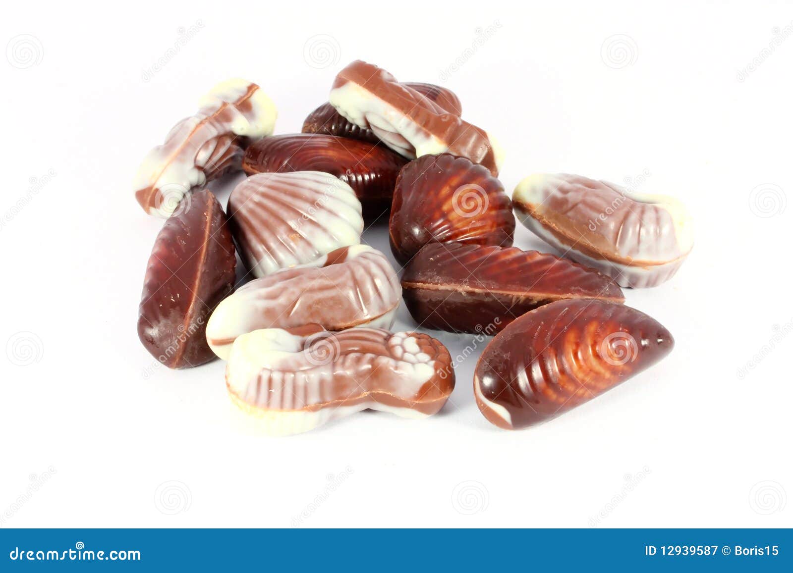Sweet chocolate shellfish stock image. Image of gourmet - 12939587