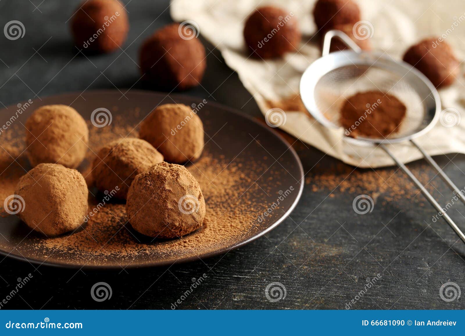 Sweet chocolate truffle stock photo. Image of candy, belgium - 66681090