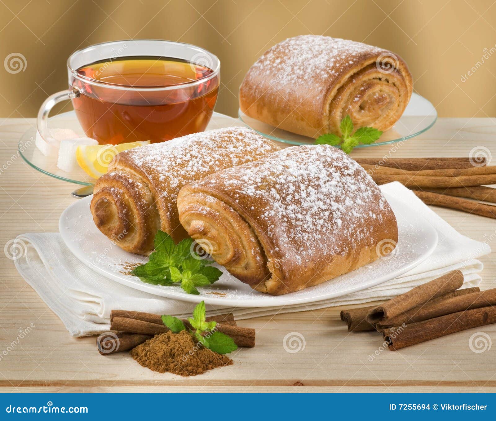 Sweet Cinnamon Pastry stock photo. Image of breakfast - 7255694