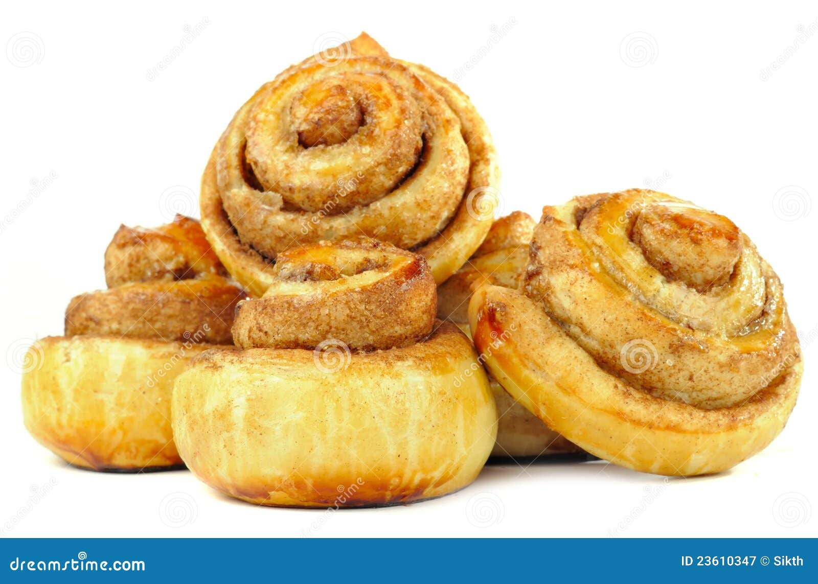 Sweet Cinnamon Rolls stock image. Image of group, cinnamon - 23610347