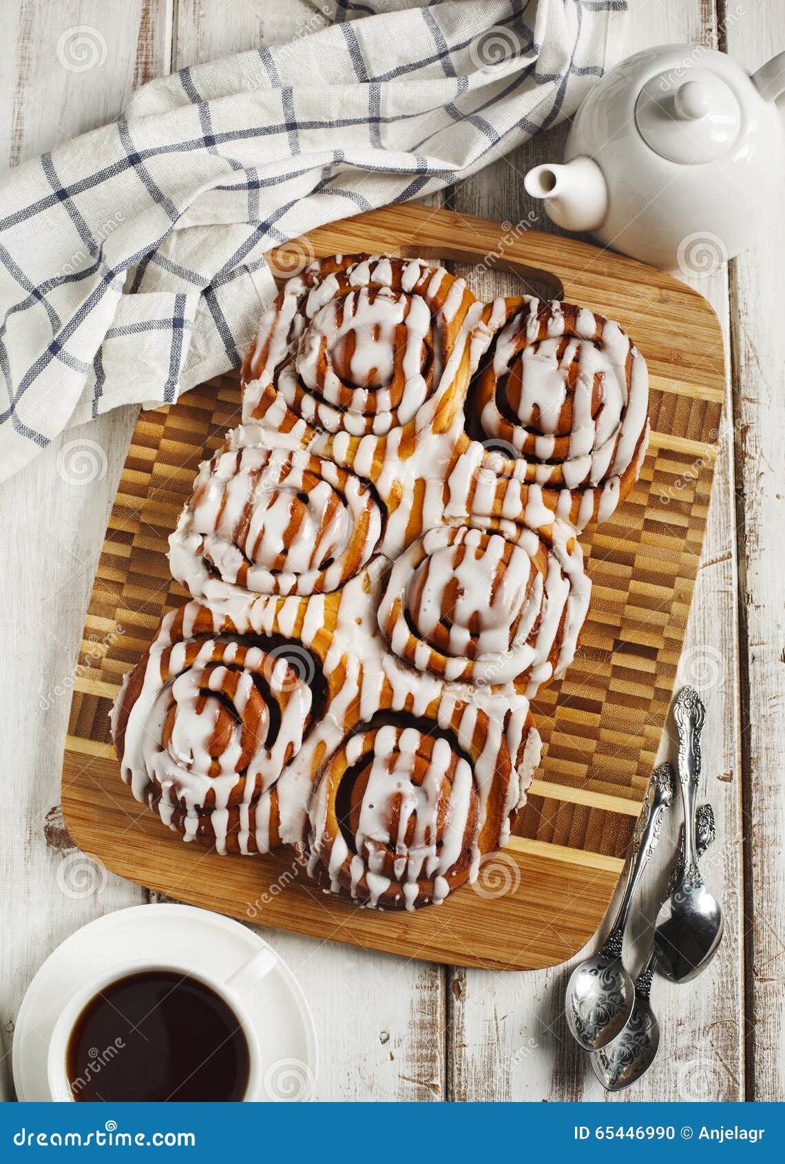 Sweet Cinnamon Rolls stock photo. Image of cake, baked - 65446990
