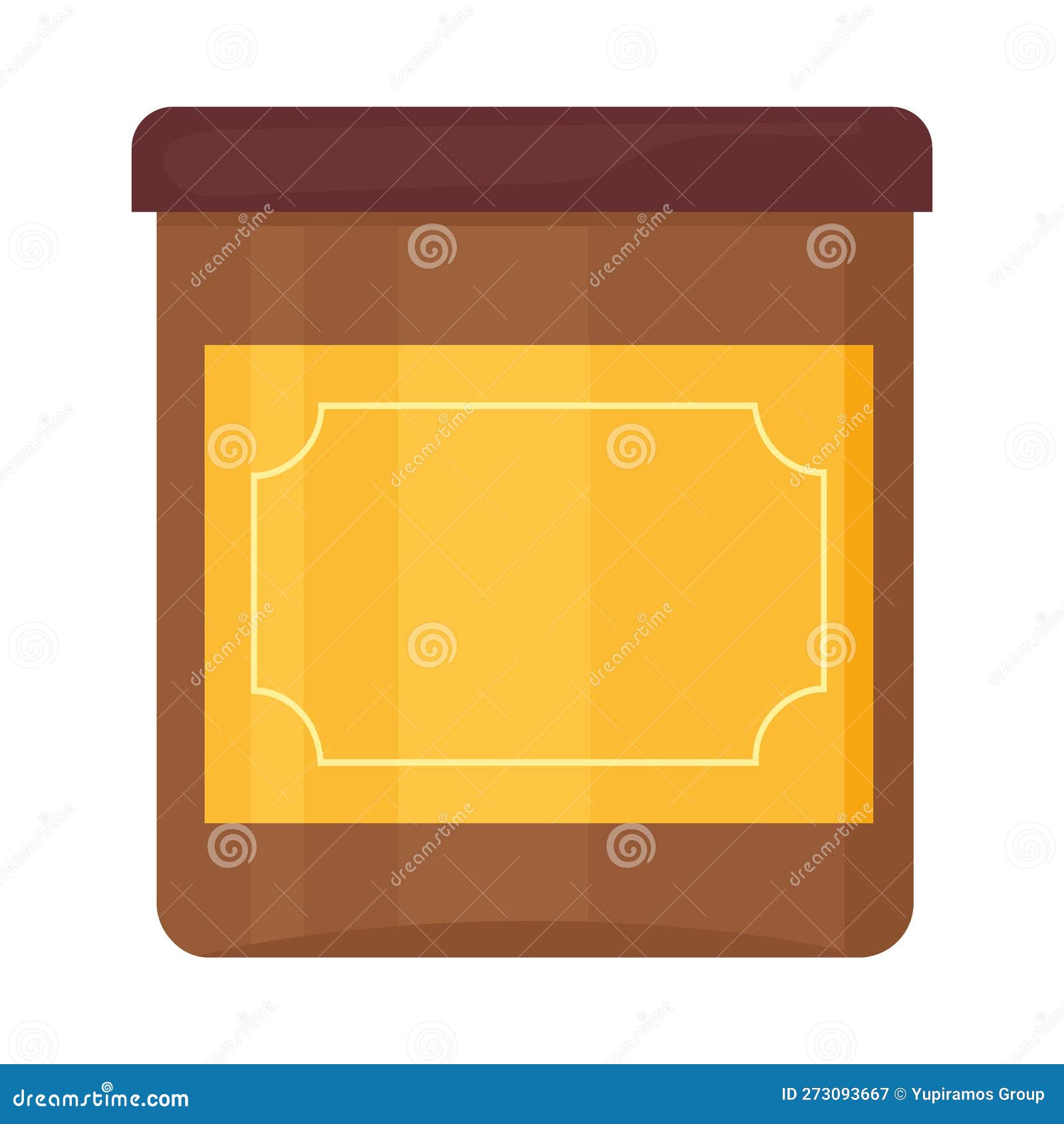Sweet cocoa cream pot stock vector. Illustration of vector - 273093667