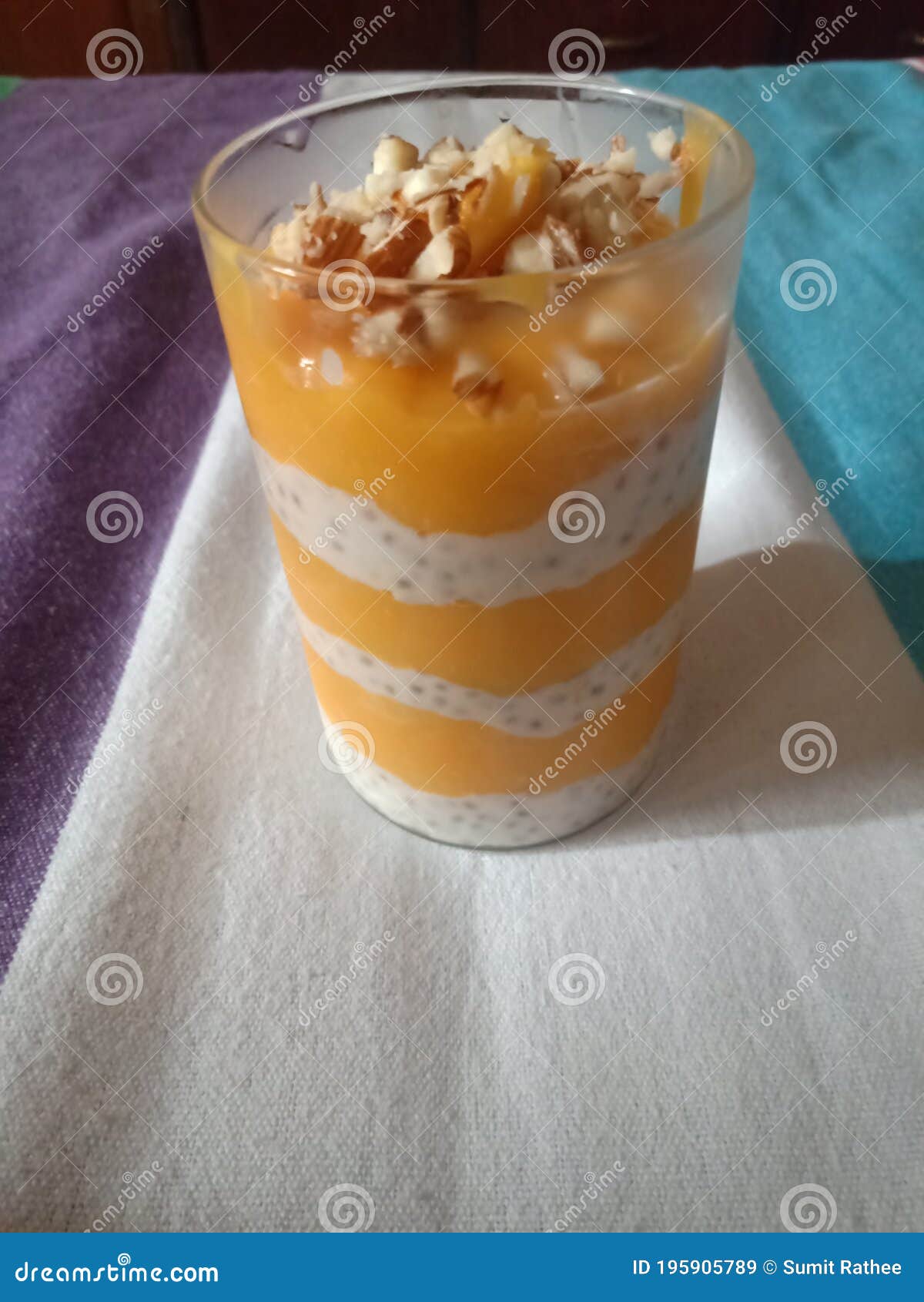 Sweet & Cold Mango Drink Stock Image - Image of sweet, cold: 195905789