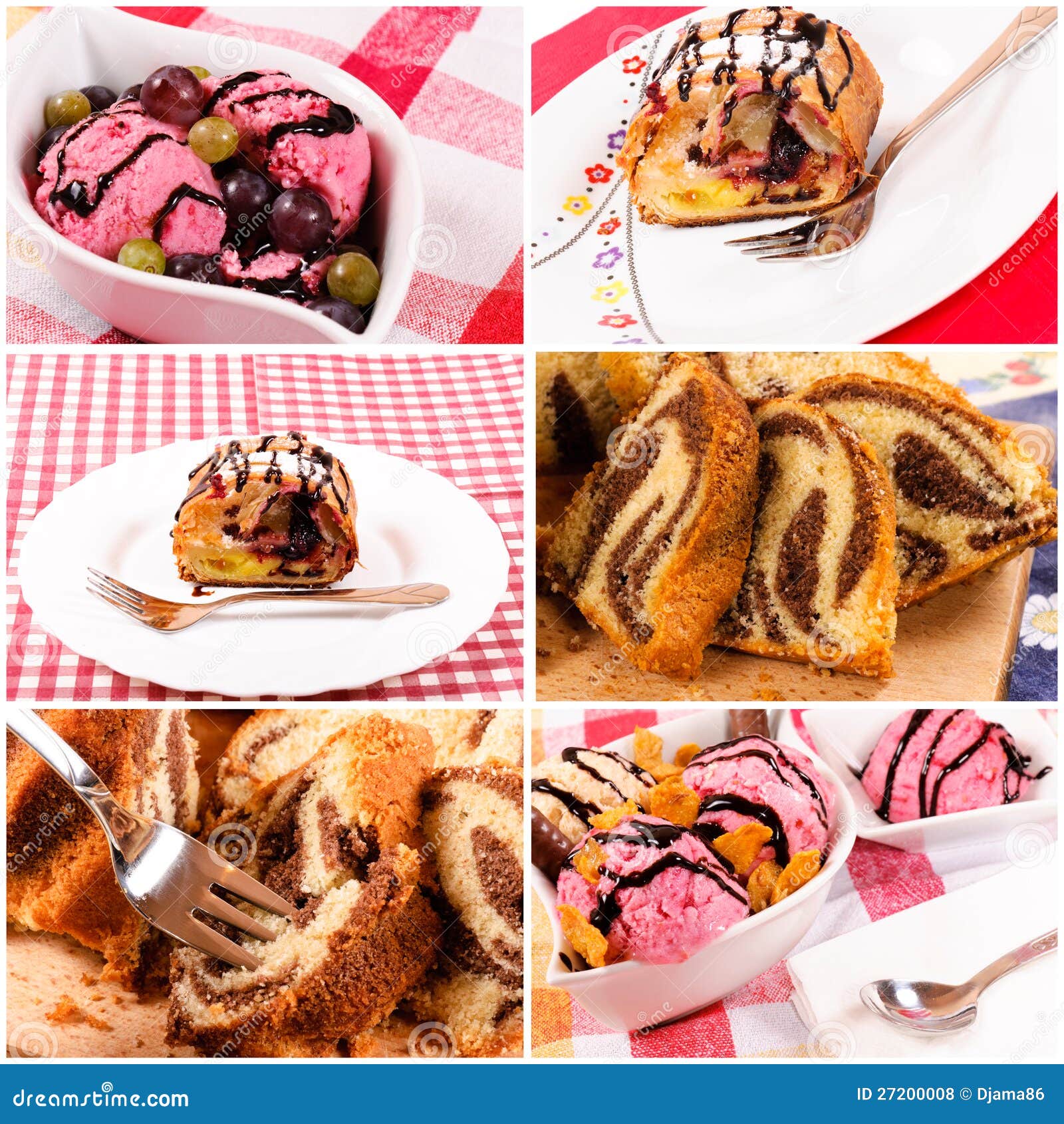 Sweet collage stock photo. Image of dairy, gourmet, flakes - 27200008