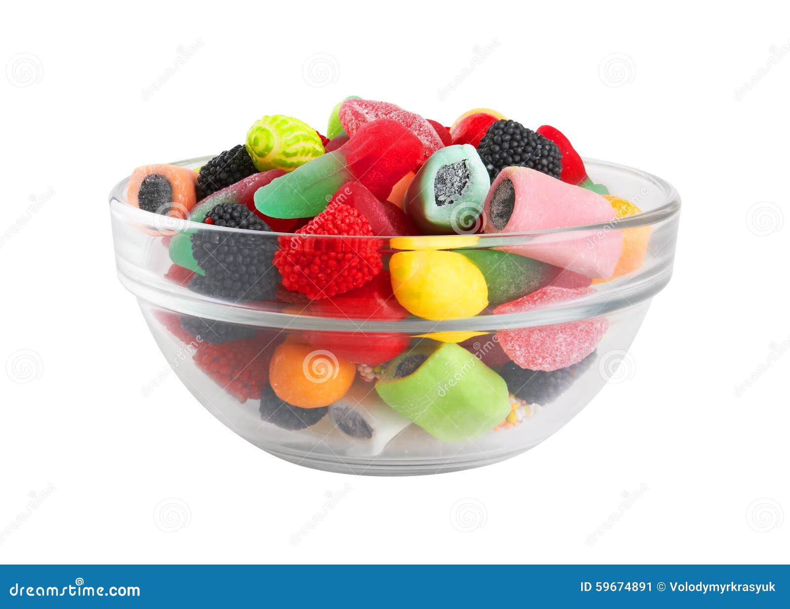 Sweet Colorful Candy in Bowl Stock Image - Image of motley, flavored ...