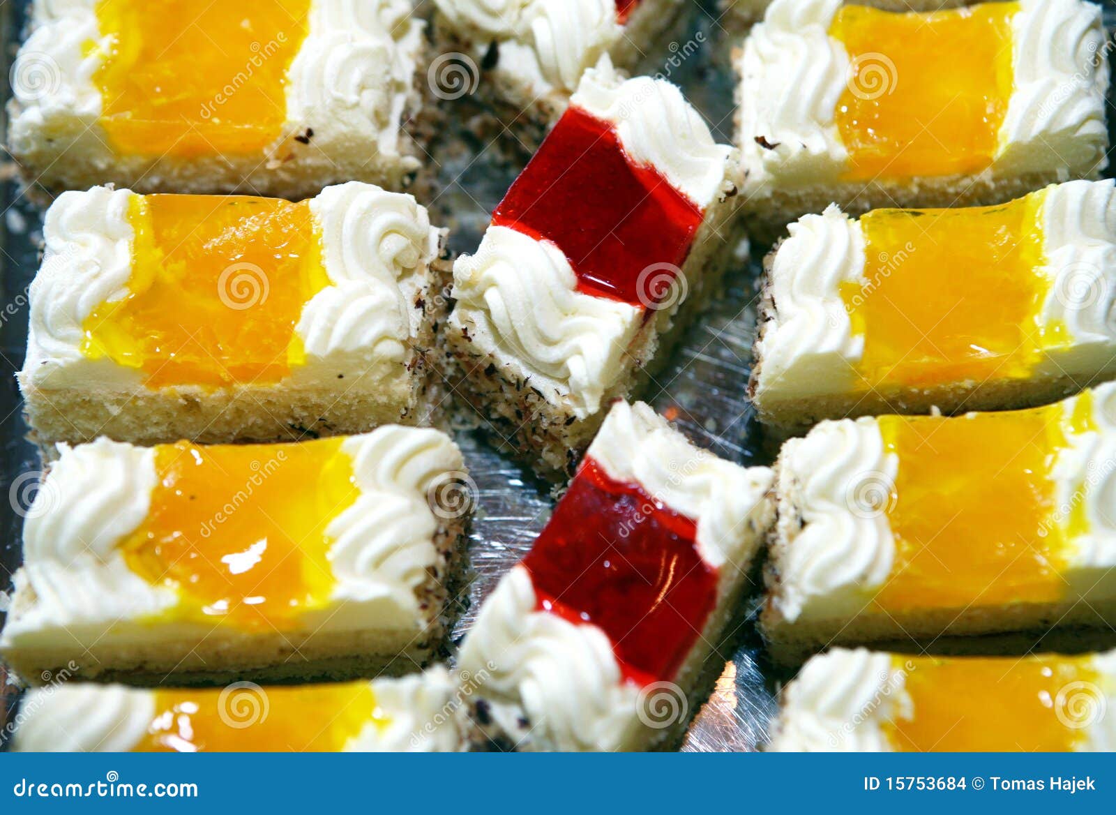 Sweet colorful desserts stock photo. Image of fruit, yellow - 15753684