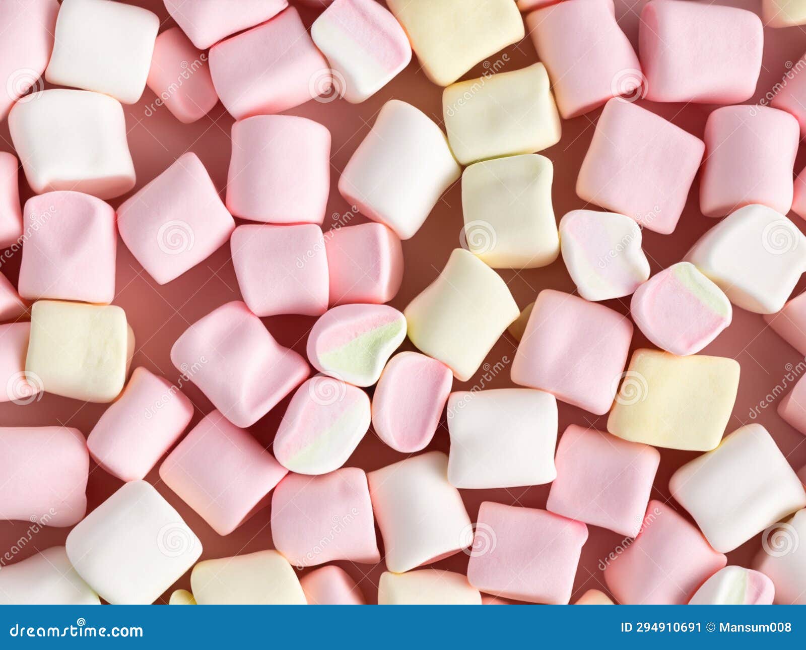 Sweet and Colorful Marshmallow Background Stock Illustration ...