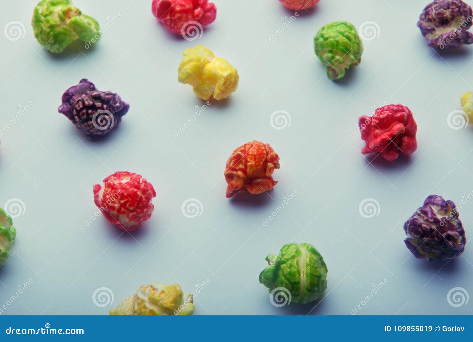 Sweet Colour Pop Corn Studio Quality Stock Image - Image of confection ...