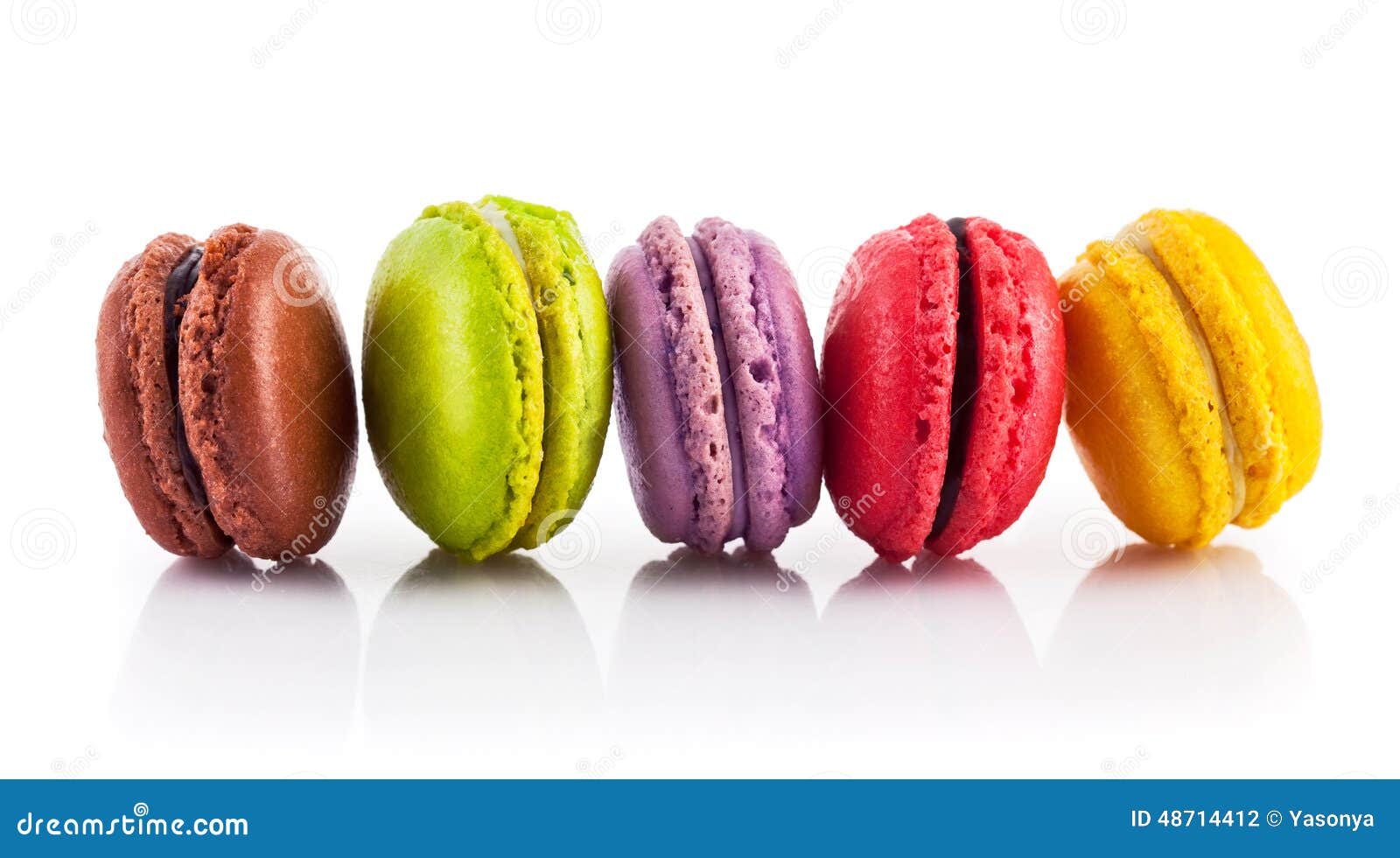 Sweet Coloured Macaroon Dessert Stock Photo - Image of snack, cooked ...