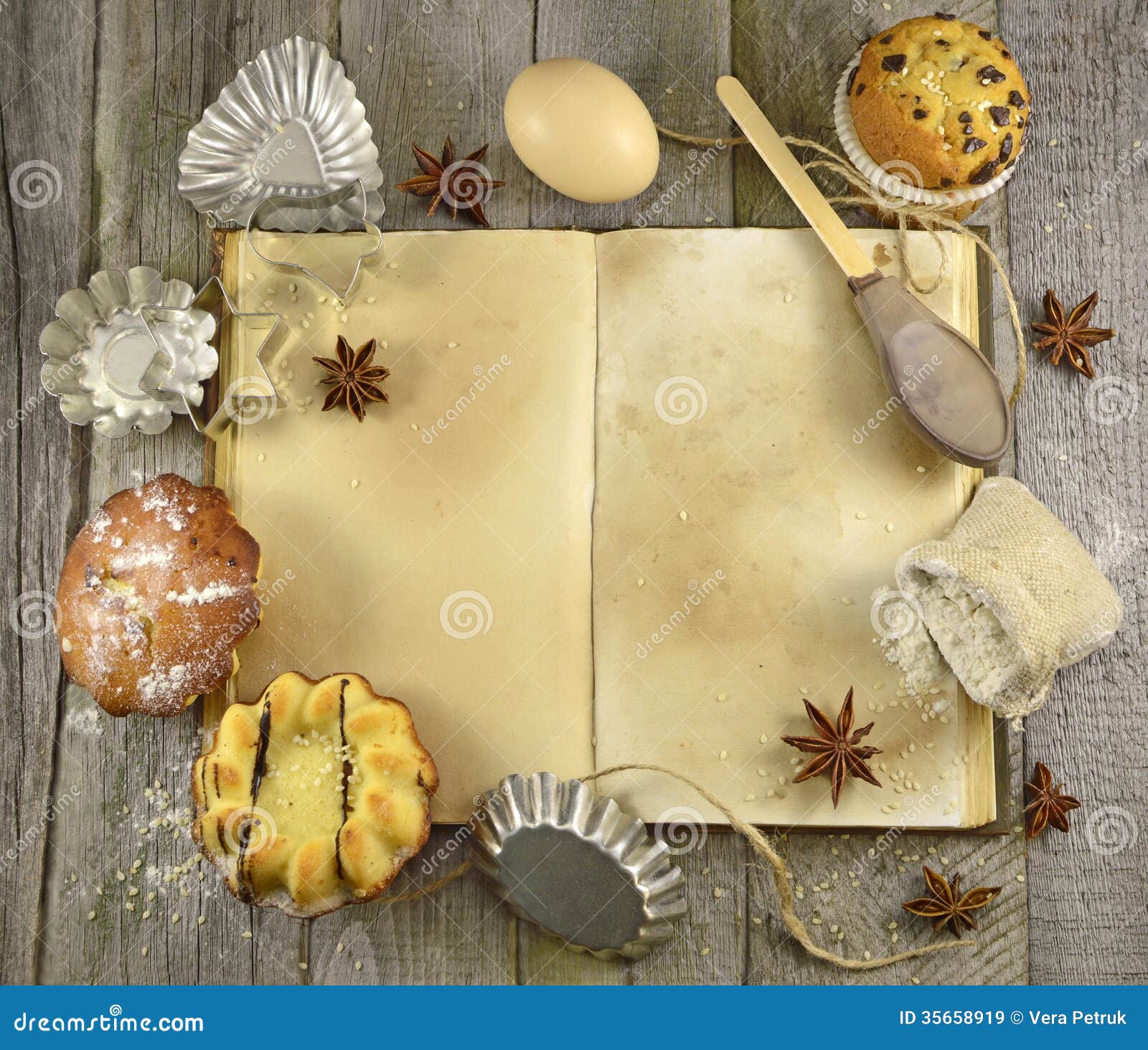 Sweet cook book stock image. Image of christmas, frame - 35658919
