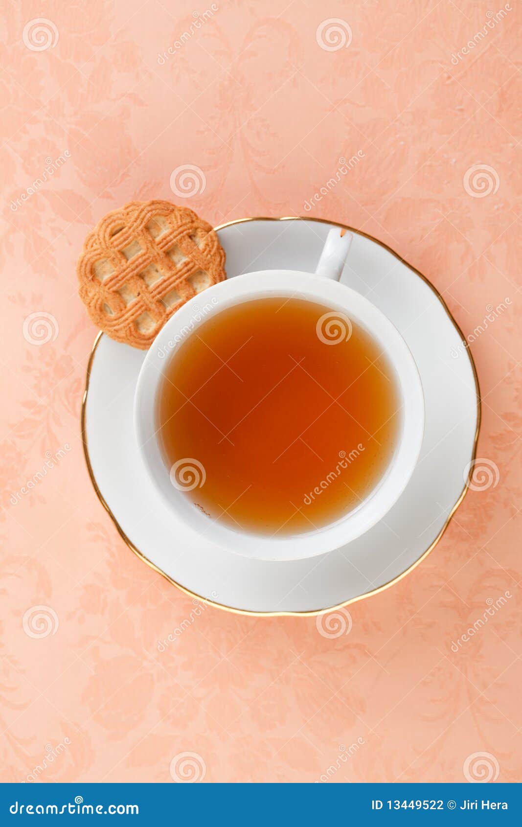 Sweet cookie and tea stock photo. Image of cake, saucer - 13449522