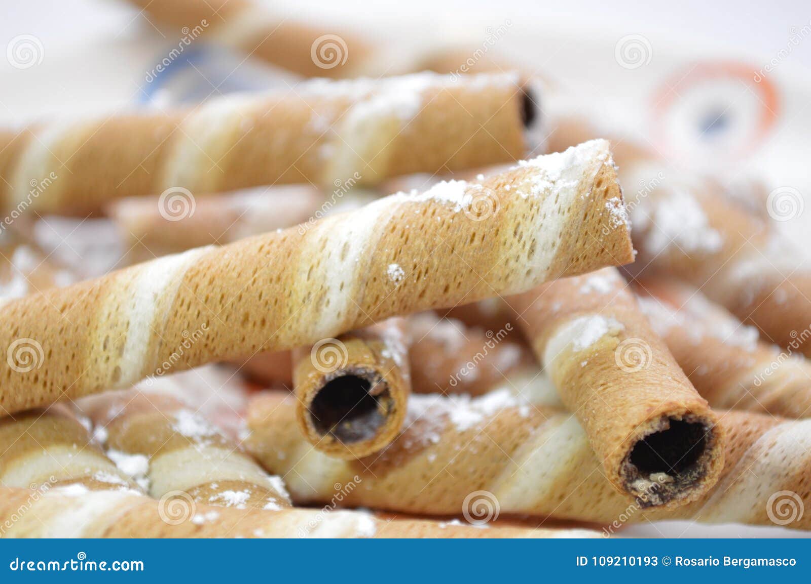 Wafer Cookies Roller Chocolate Stock Image - Image of taquito, wafer ...