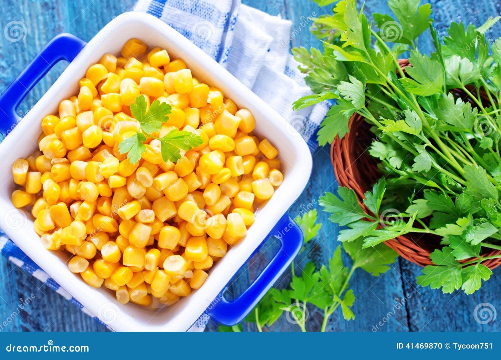 Sweet corn stock photo. Image of cooking, marinated, bowl - 41469870