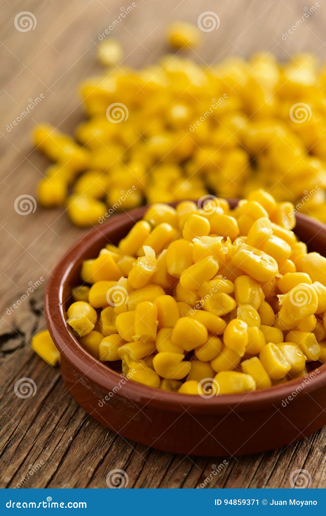 Sweet corn in a bowl stock image. Image of ingredient - 94859371