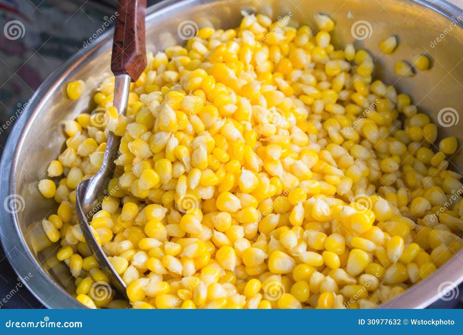 Sweet Corn with Butter in a Bowl. Stock Photo - Image of healthy, corn ...