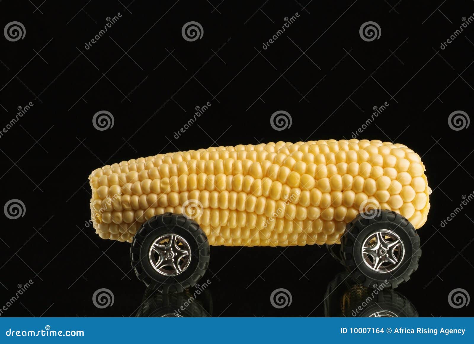 Sweet Corn Car on Mirror stock photo. Image of energy - 10007164