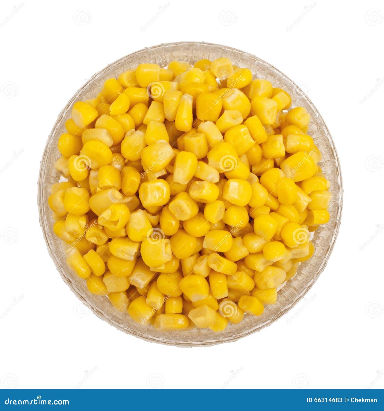 Sweet Corn in a Crystal Dish, Isolated. Stock Image - Image of farming ...