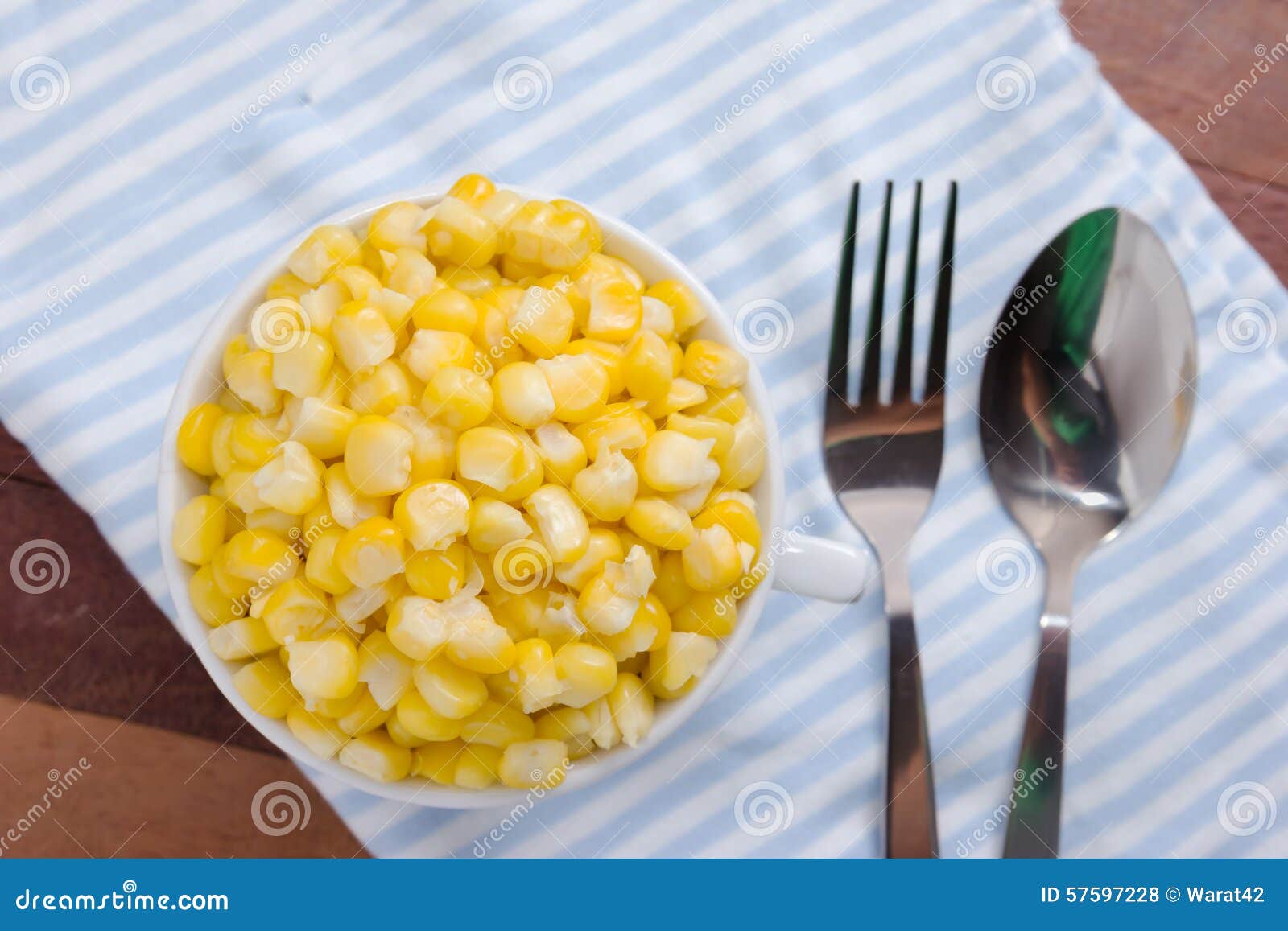 Sweet corn in a cup stock photo. Image of organic, grain - 57597228