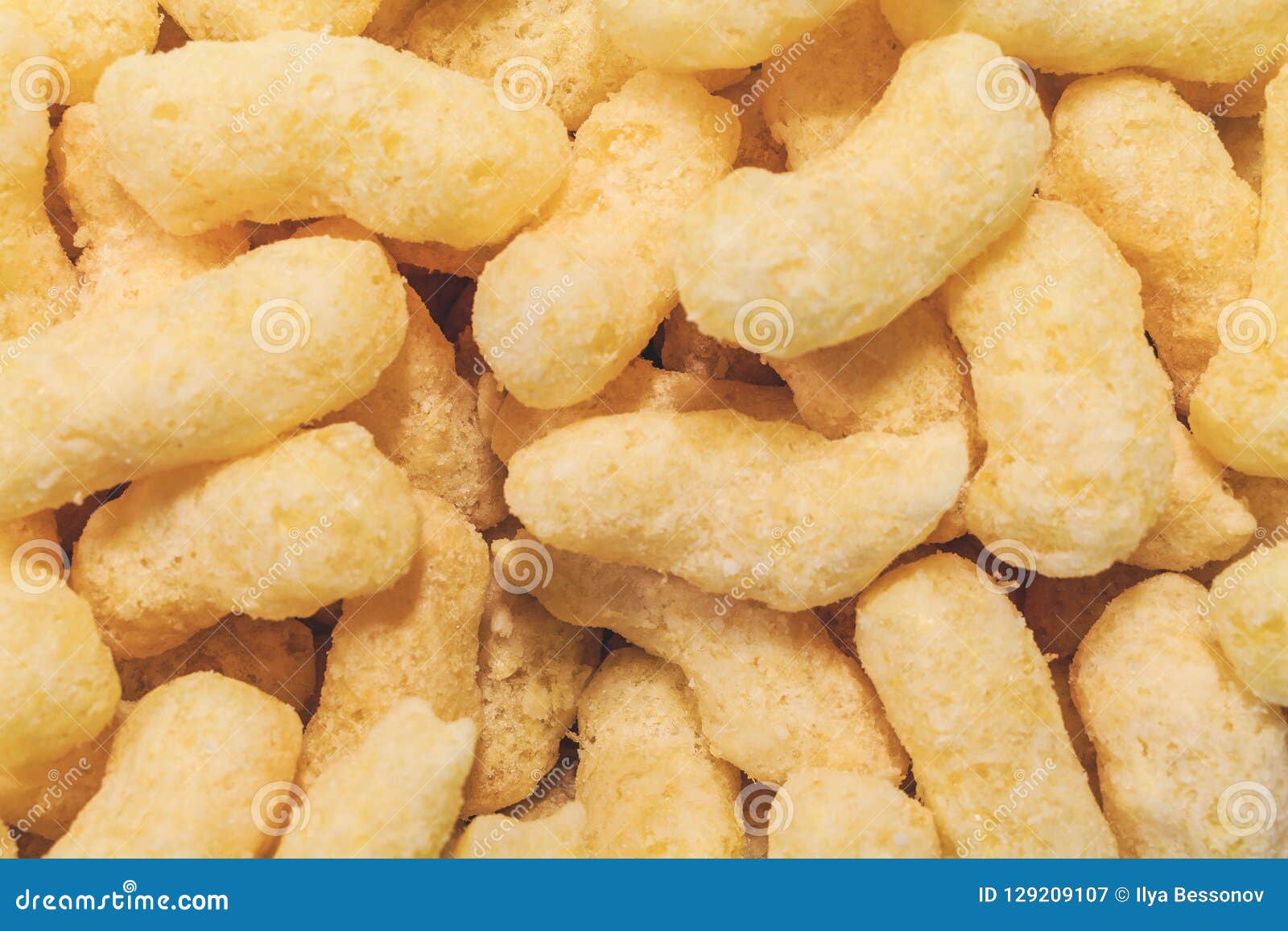 Sweet Corn Flakes, Breakfast Ready Closeup. Stock Image - Image of ...