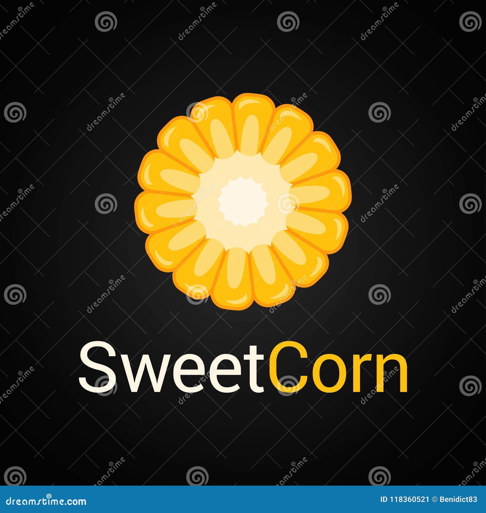 Sweet Corn Vector Poster, Label, Sticker Template | CartoonDealer.com ...