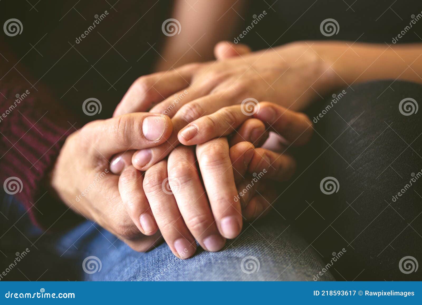 Sweet Couple Holding Hands Close Up Stock Image - Image of sweet, home ...