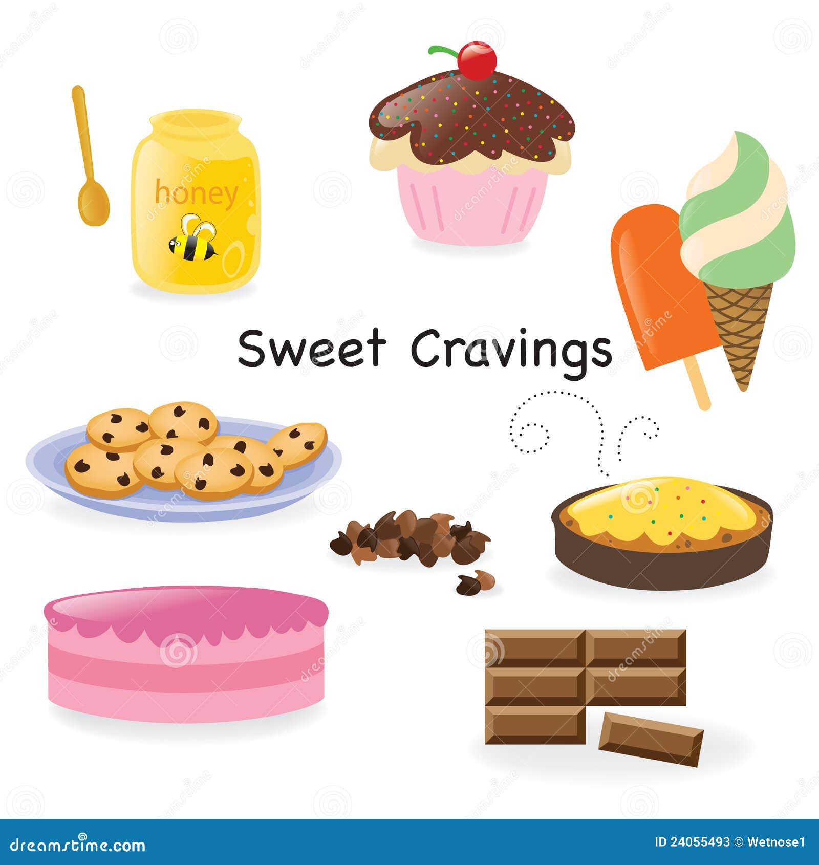 Sweet cravings stock vector. Illustration of cute, clip - 24055493