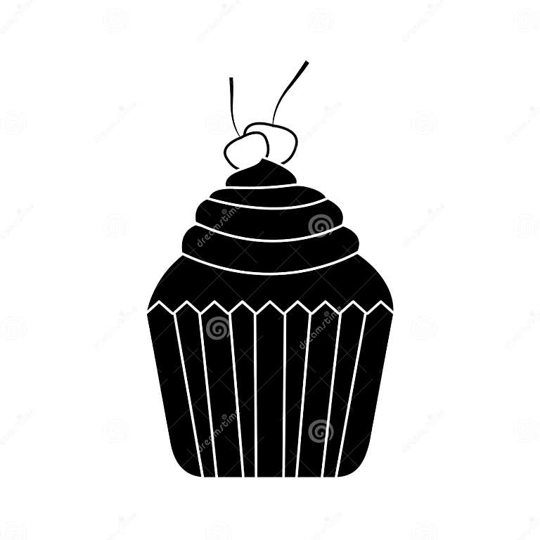 Sweet Cupcake Dessert Stock Vector Illustration Of Dessert 79196609