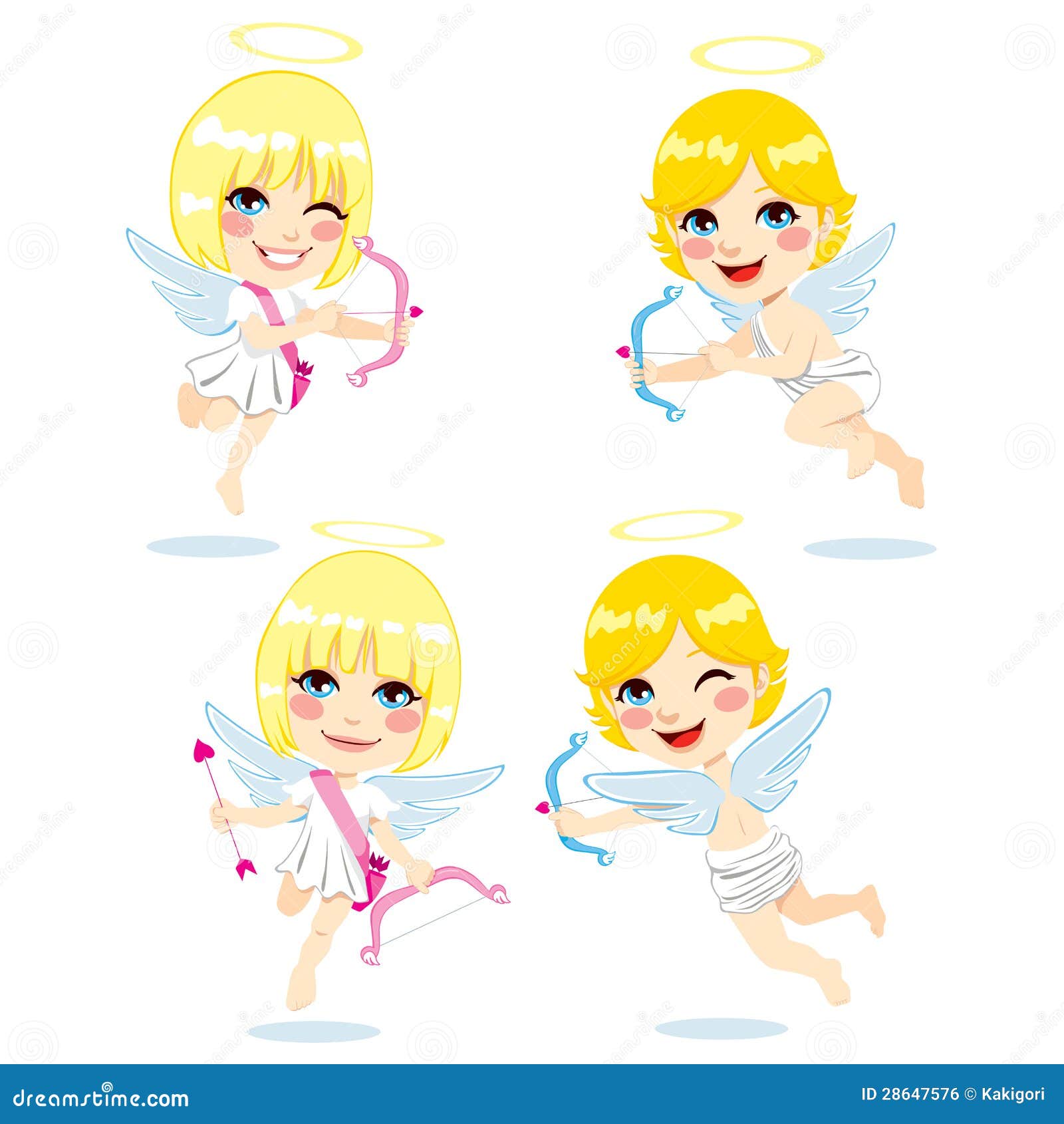 Sweet Cupid Kids stock vector. Illustration of sweet - 28647576