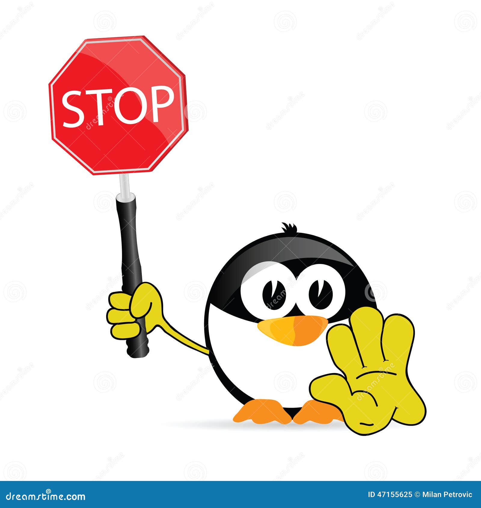 Cute Cartoon Stop Sign