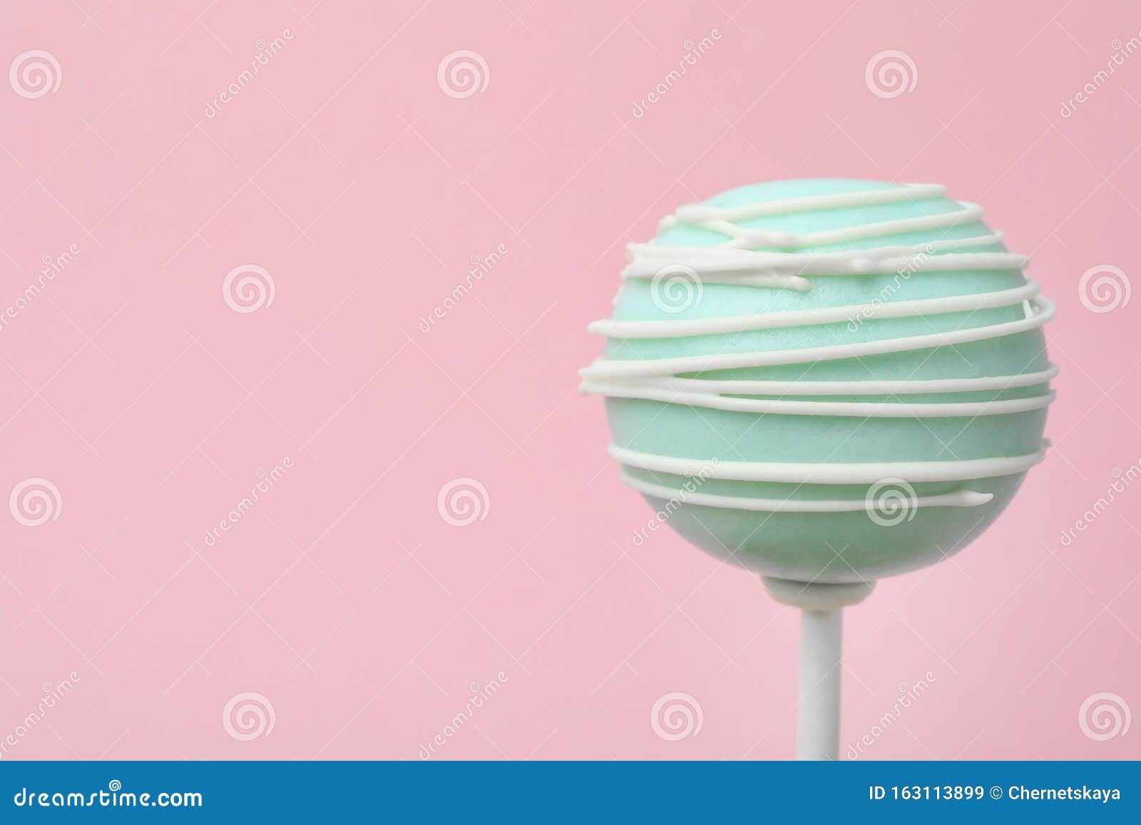 Sweet Decorated Cake Pop on Background, Space for Text Stock Image ...
