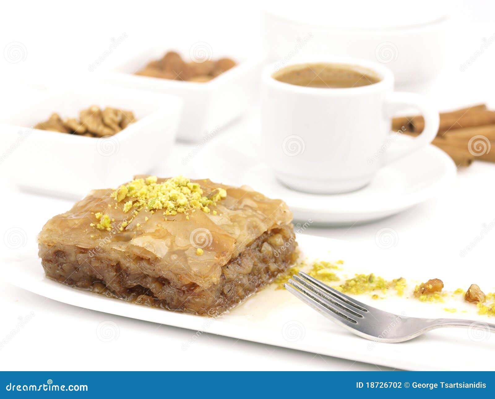 Sweet dessert baklava stock photo. Image of arabian, greece - 18726702