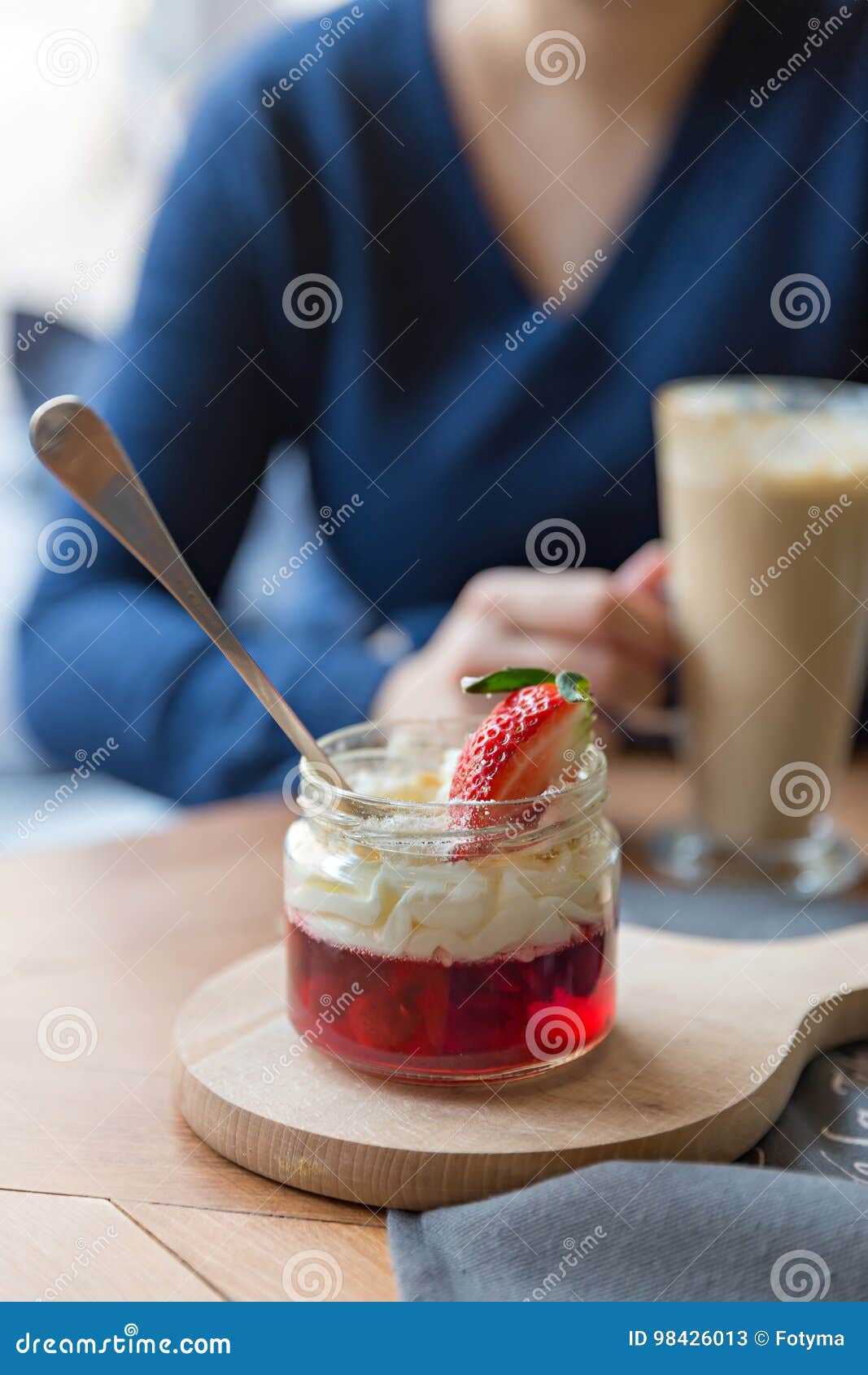 Dessert and coffee stock image. Image of meeting, latte - 98426013