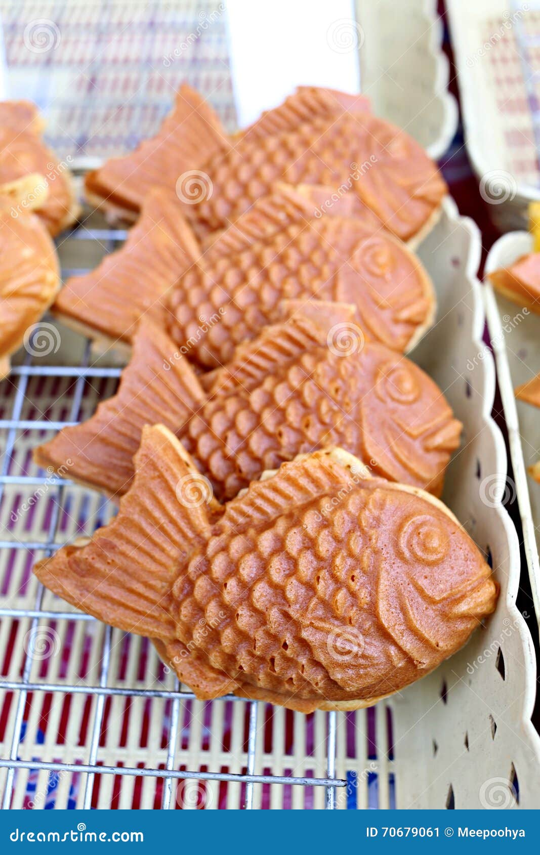 Sweet Dessert with Shape Fish. Stock Image - Image of tasty, baked ...