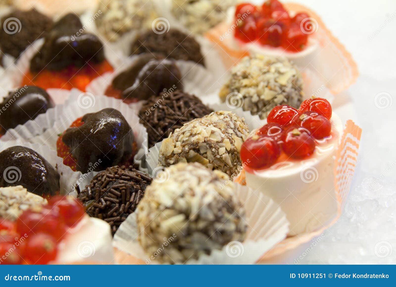 Sweet desserts on ice stock image. Image of cold, food - 10911251