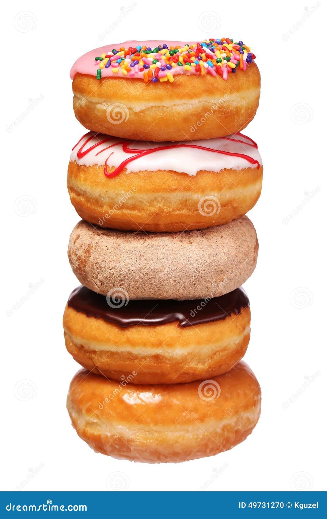 Sweet donuts isolated stock photo. Image of colored, pastry - 49731270