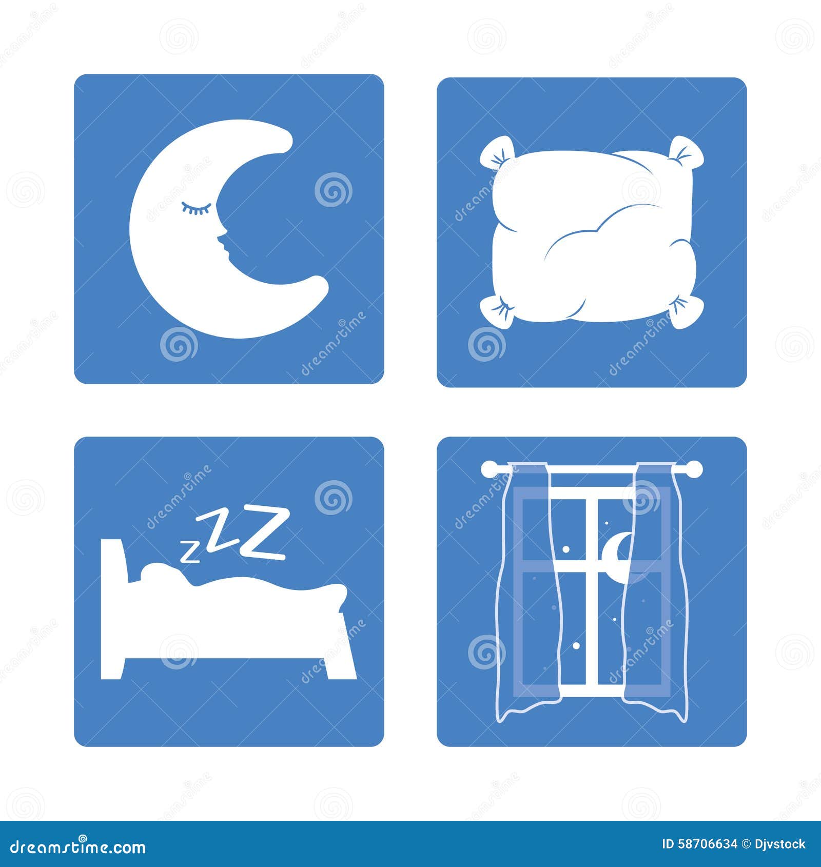 Sweet dreams design. stock vector. Illustration of vector - 58706634