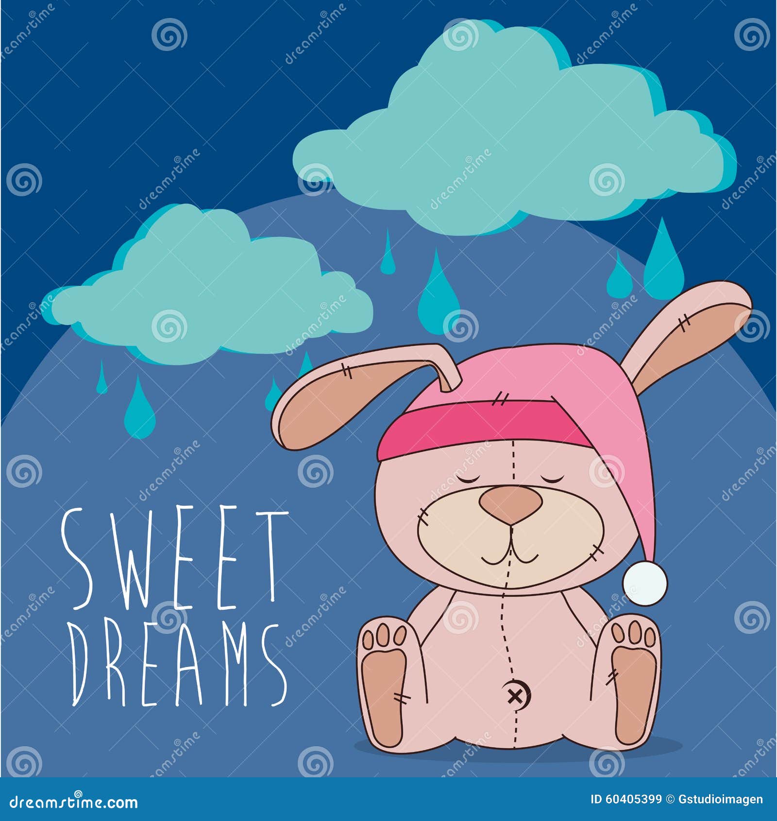Sweet dreams stock vector. Illustration of design, graphic - 60405399