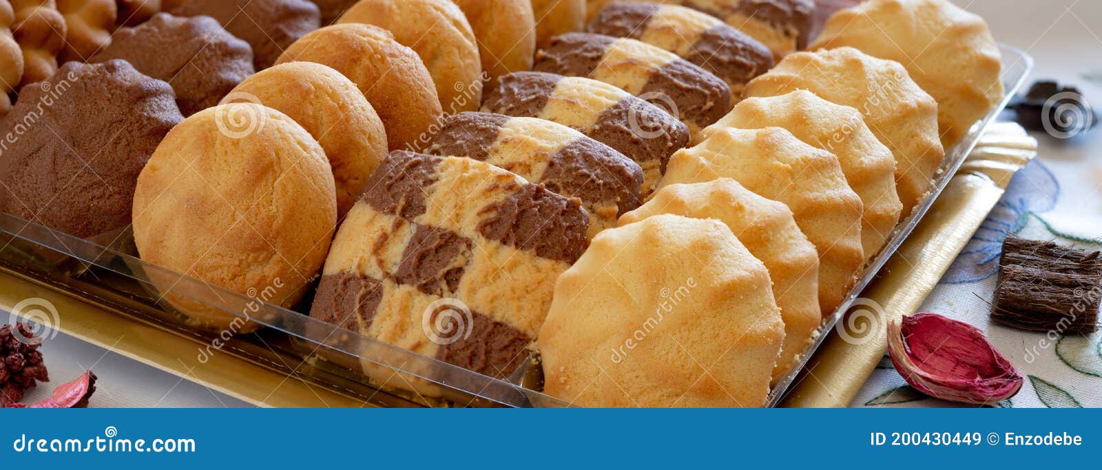 Sweet dried cookies stock image. Image of bakery, eating - 200430449