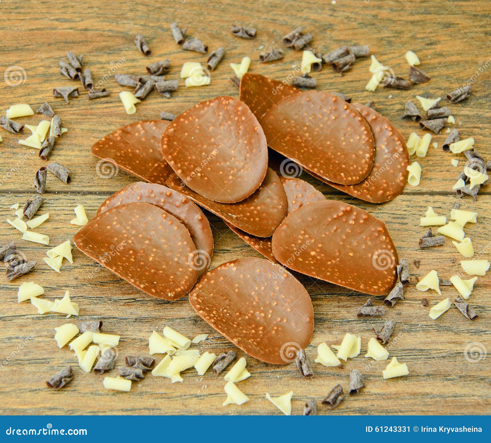 Sweet Edible Decorations: Chocolate Chips Stock Image - Image of brown ...