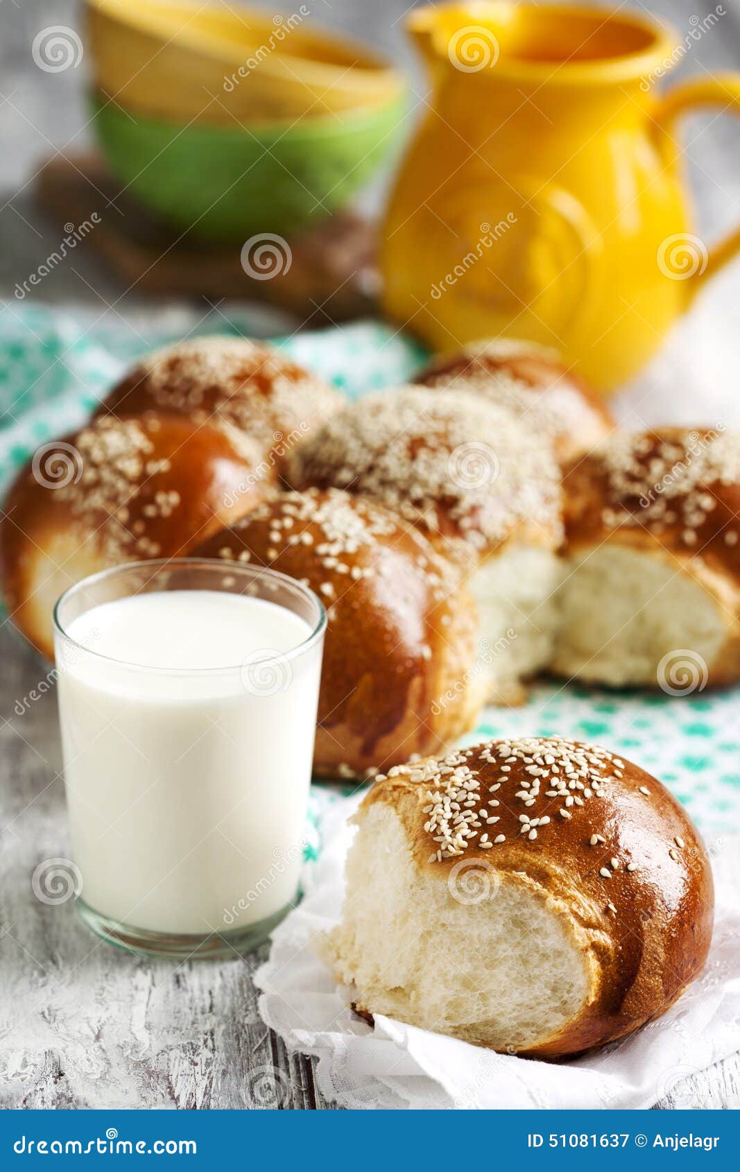 Sweet Egg Daisy Bread stock image. Image of festive, spring - 51081637