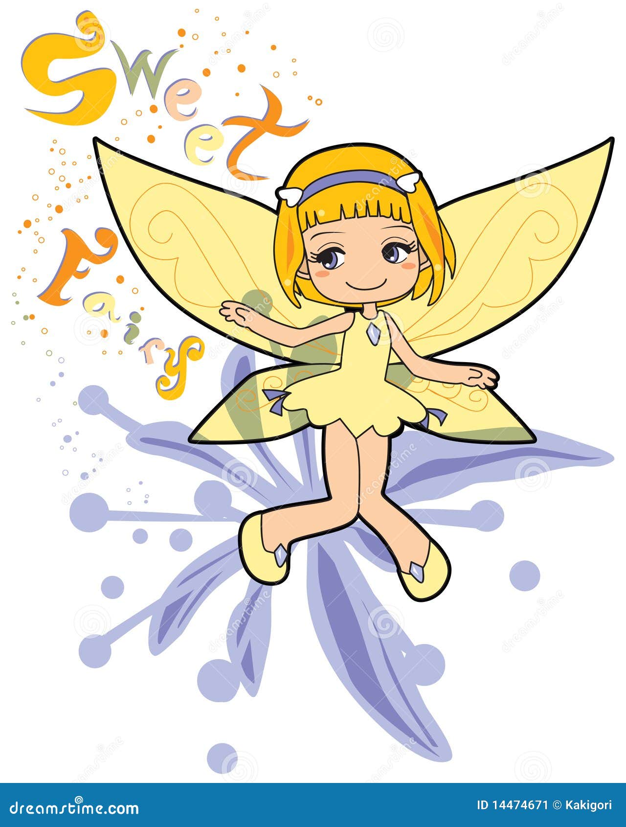 Sweet fairy stock vector. Illustration of cute, jasmine - 14474671