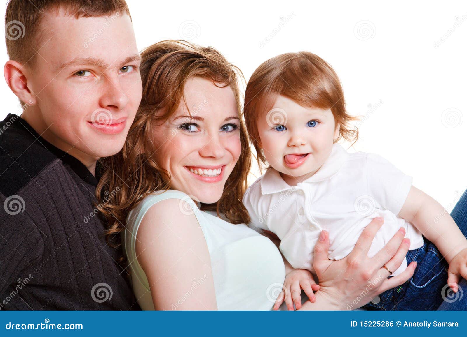 Sweet family stock photo. Image of daughter, adorable - 15225286