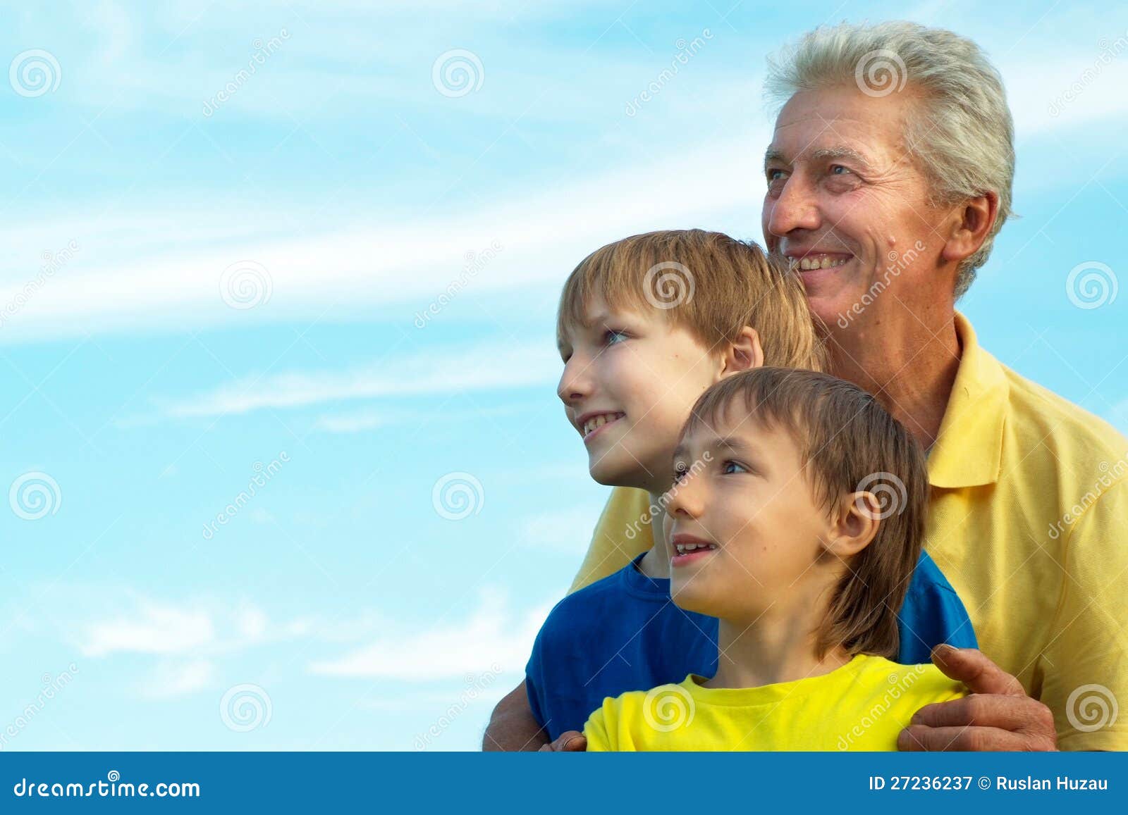 Sweet family outdoors stock image. Image of grandsons - 27236237