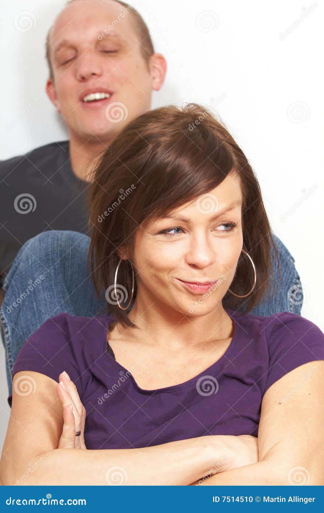 Sweet fighting couple stock photo. Image of cute, home - 7514510