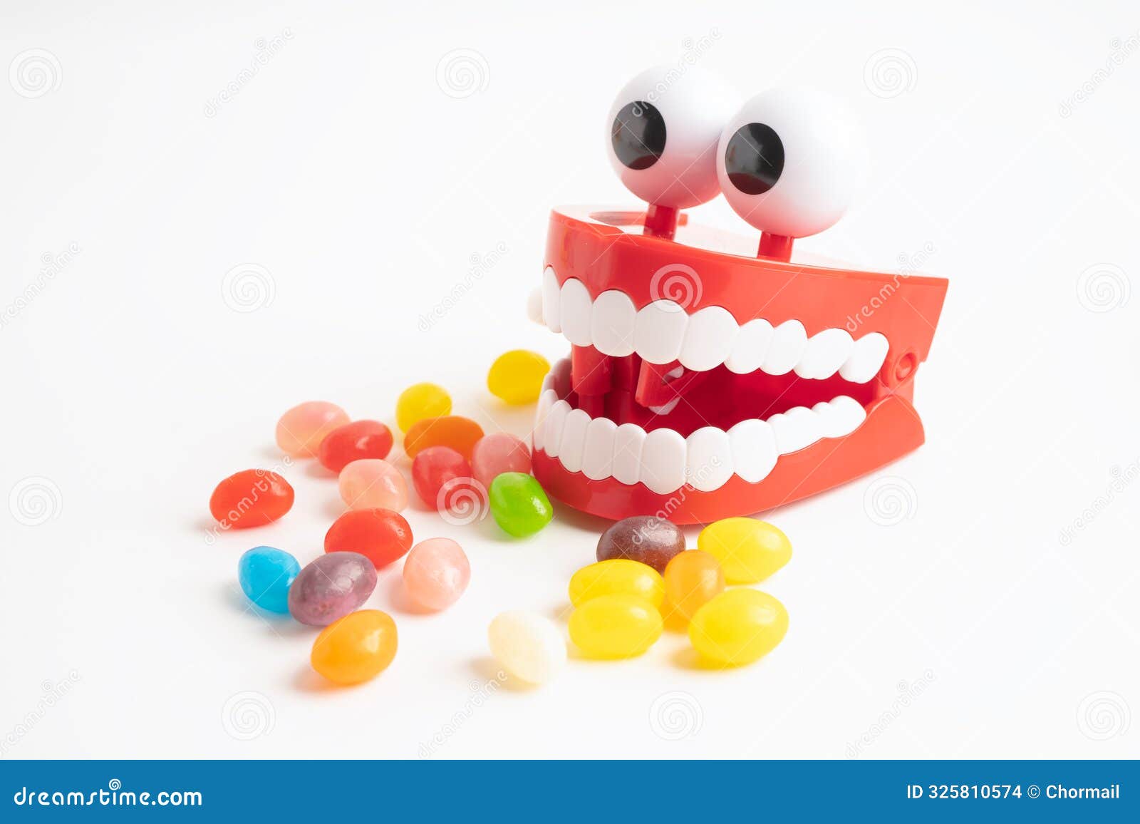 Sweet Food and Candy it Cause Tooth Decay and Root Inflammation Stock ...