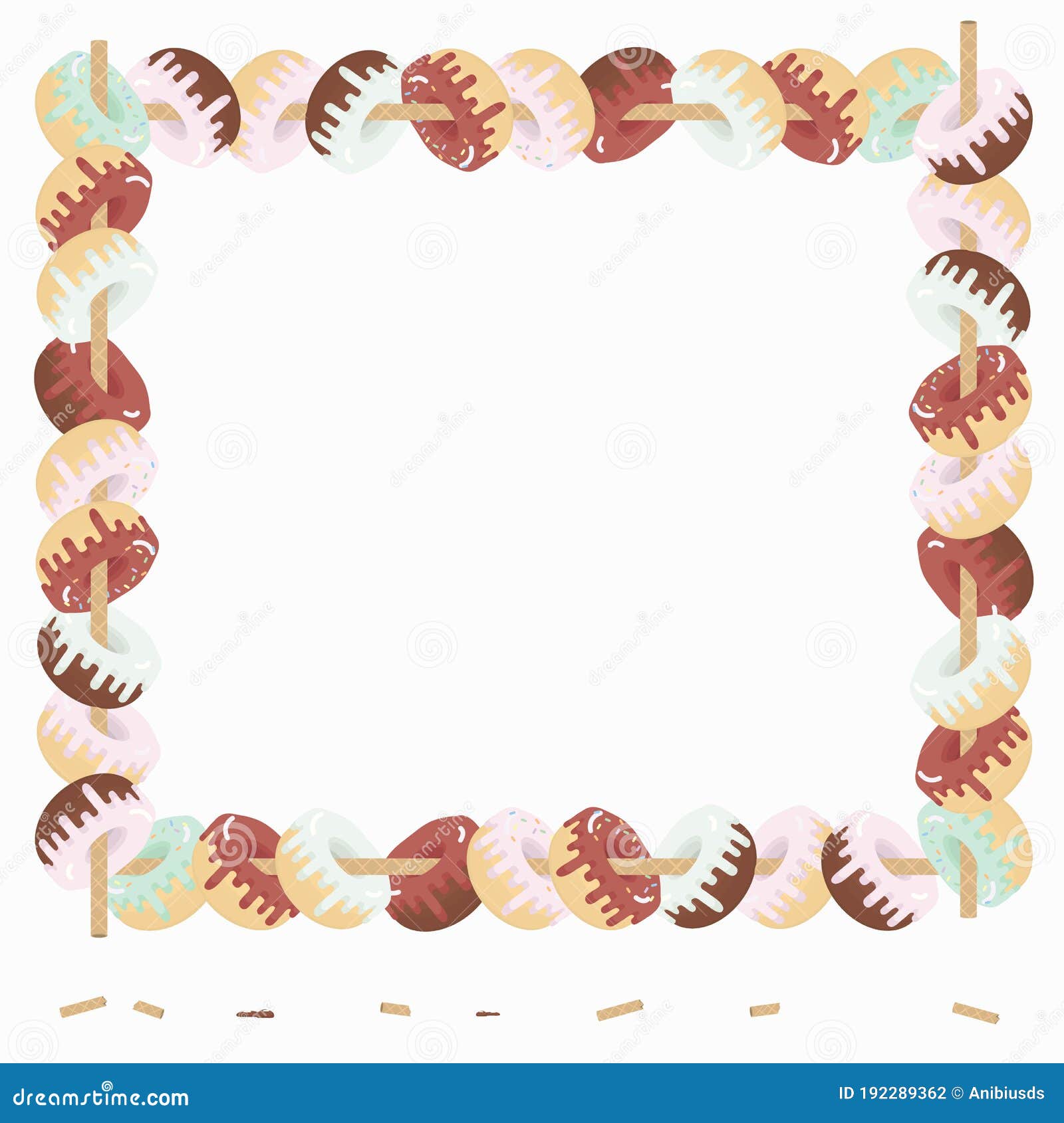 Waffle Border Clipart