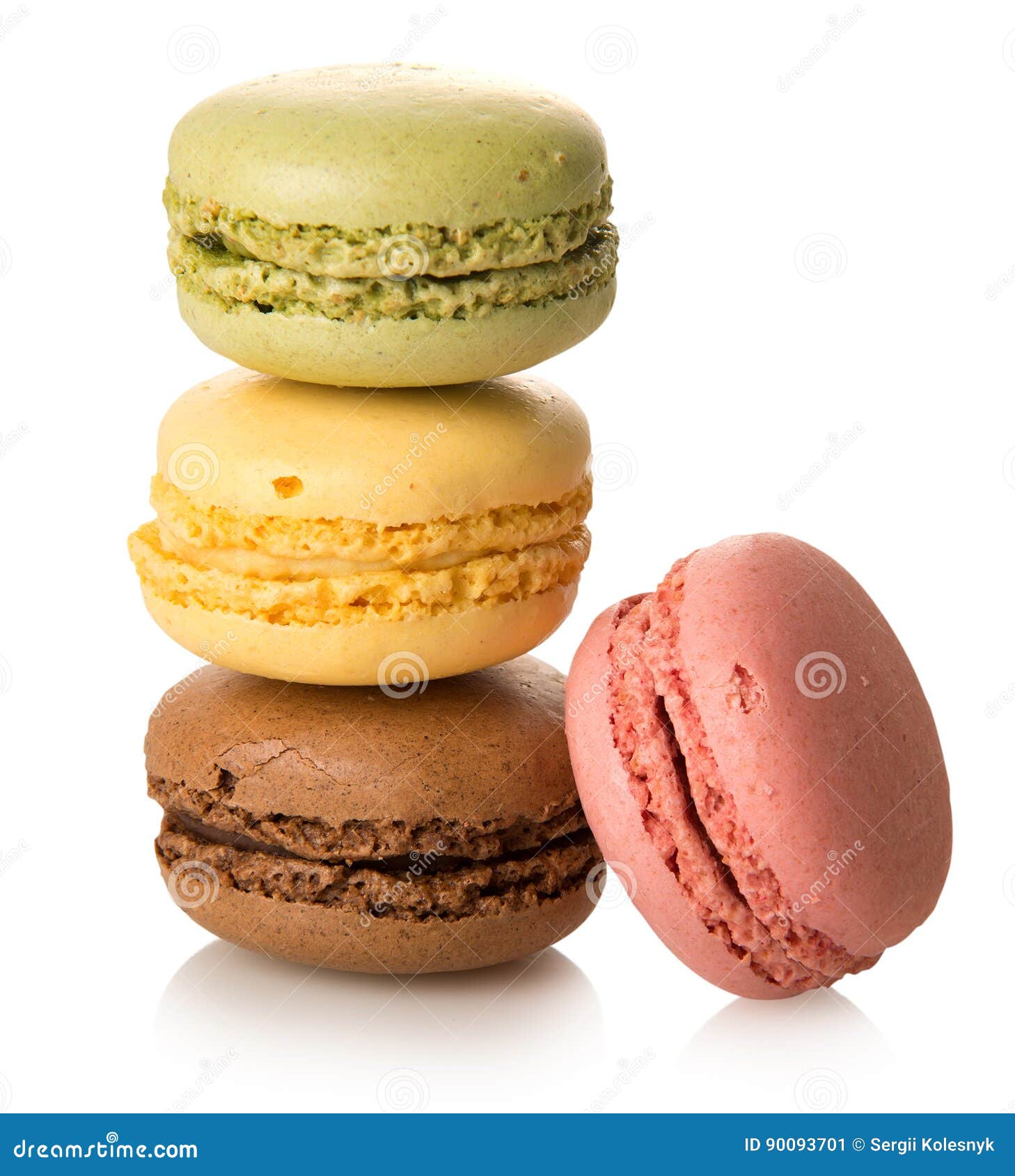 Sweet french macarons stock image. Image of cake, heap - 90093701