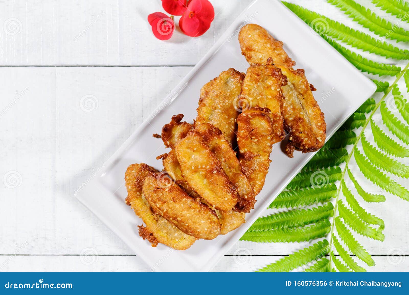 Sweet Fried Banana ,Thai Snack Stock Photo - Image of fried, cooked ...